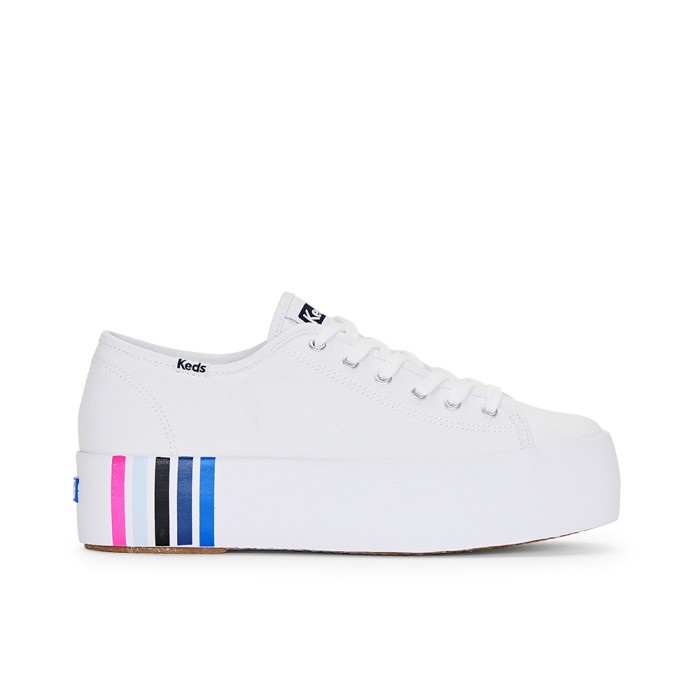 TENIS KEDS TRIPLE UP CANVAS FOXING STRIPE FEMENINO