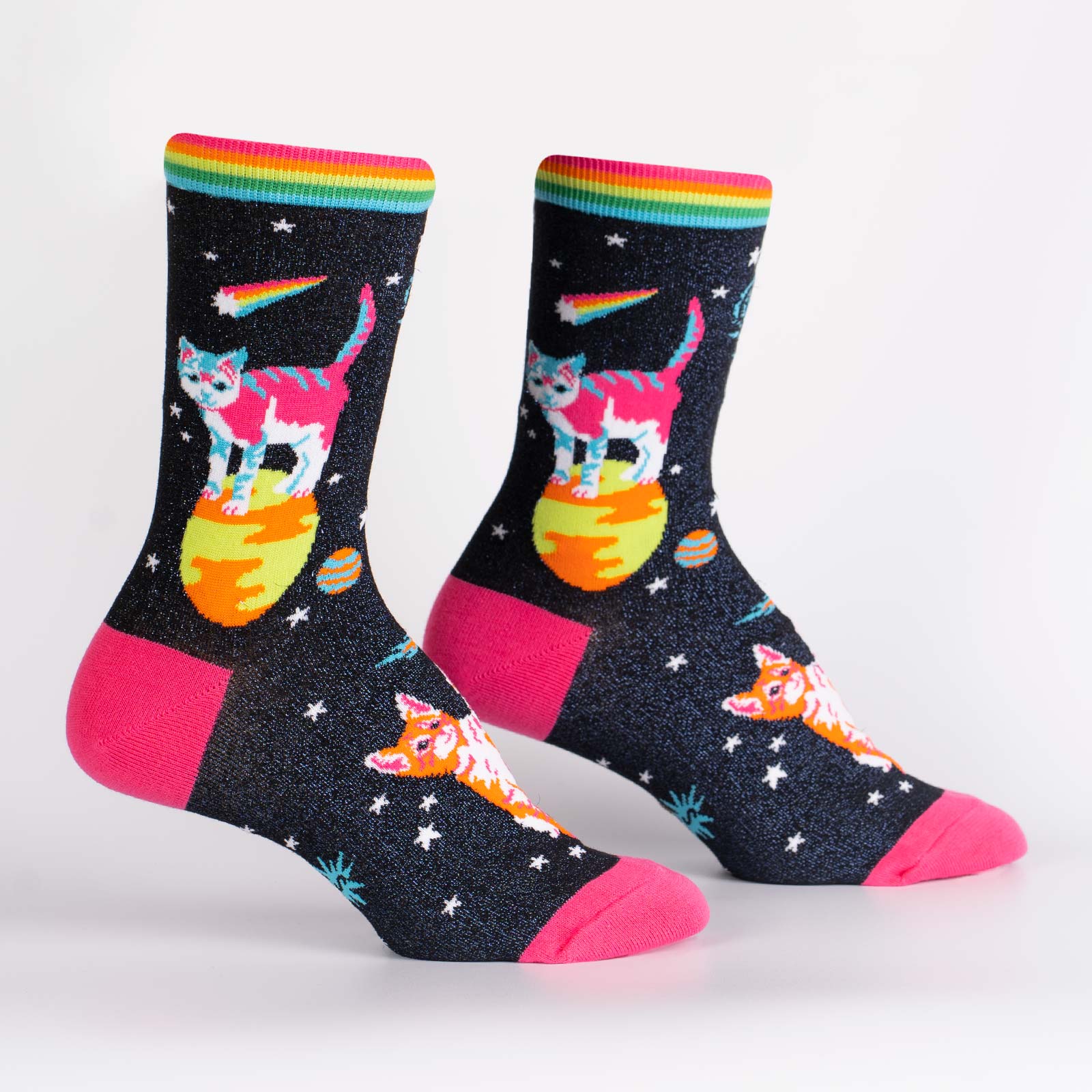 MEDIAS FEMENINO SOCK IT TO ME SPACE CATS
