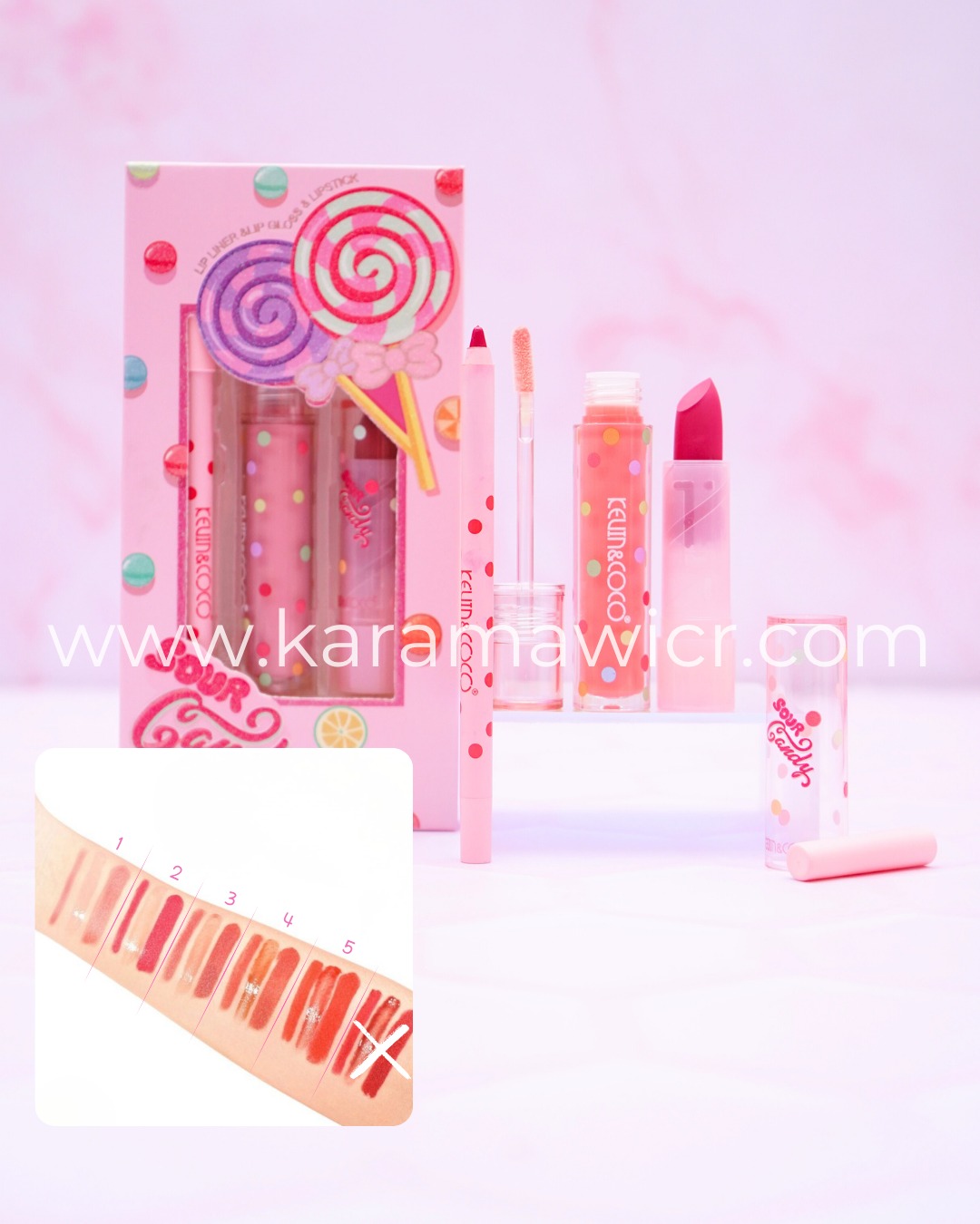 Karamawi: Sour Candy Lip Trio - Kevin & Coco