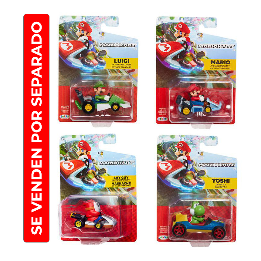 CARRO MARIO MINI PERSONAJES SURTIDOS JP403034/TOYS
